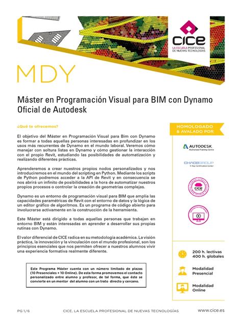 Master Bim Dynamo Mdy Pdf Autodesk Revit Python Lenguaje De