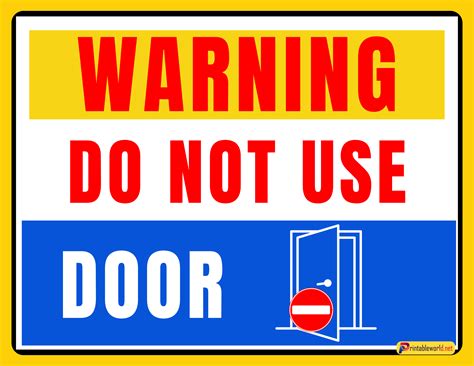 10 Printable Do Not Use Sign Printable Signs Signs Printables