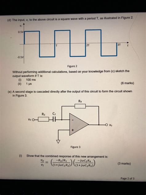 Solved Problem The Integrator Circuit Shown In Figure Uses Chegg