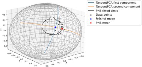 Toy Analysis Of The Non Euclidean Data Shown As The Dark Grey Dots
