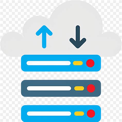 Cloud Computing Data Storage Cloud With Server Icon Png 2048x2048px