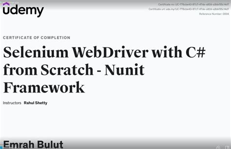Emrah Bulut Phd On Linkedin Seleniumwebdriver Csharp Nunit Automationtesting
