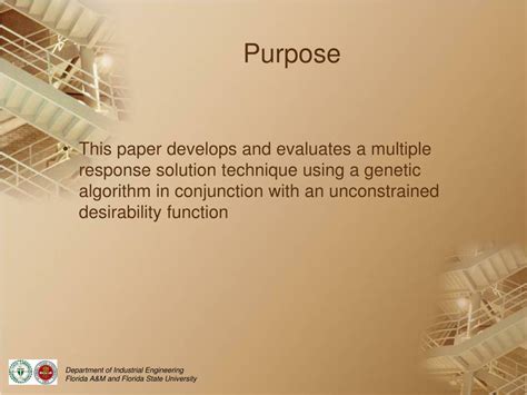 Ppt A Genetic Algorithm Approach To Multiple Response Optimization Powerpoint Presentation