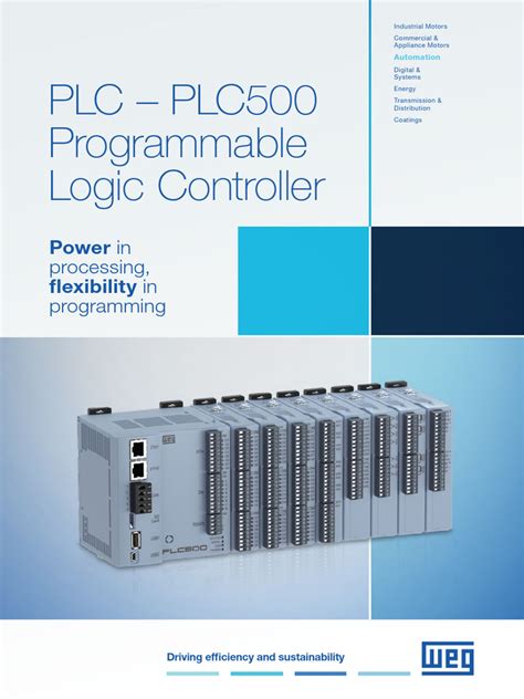 Weg Plc500 Brochure 50124126 En Pdf Programmable Logic Controller Microcontroller