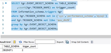 Validate Database Objects After Migrating From IBM Db LUW To Amazon RDS For MySQL Amazon RDS