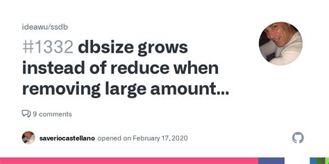 dbsize grows instead of reduce when removing large amount of data