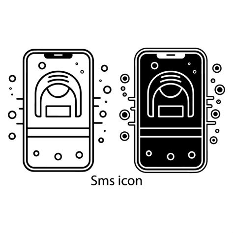 Sms Icon Outline Vector Simple Set Of Message Masterbundles