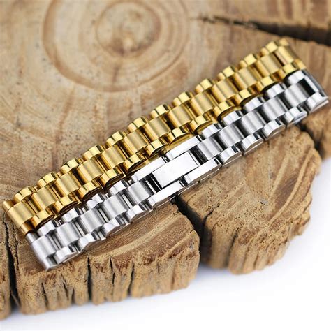 Kpop Titanium Steel Strap Bracelets Unisex Gold Plated Detachable