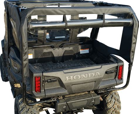 Seizmik Soft Doors Middle Rear Windows Black Honda Pioneer 1000