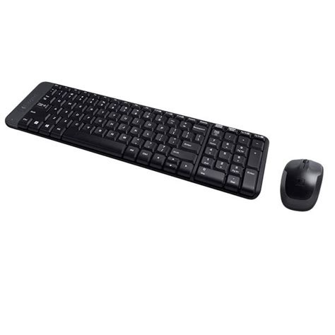 Keyboard And Mouse คีย์บอร์ดและเมาส์ไร้สาย Logitech Mk220 Wireless Black Thai Eng ประกัน 3 ปี