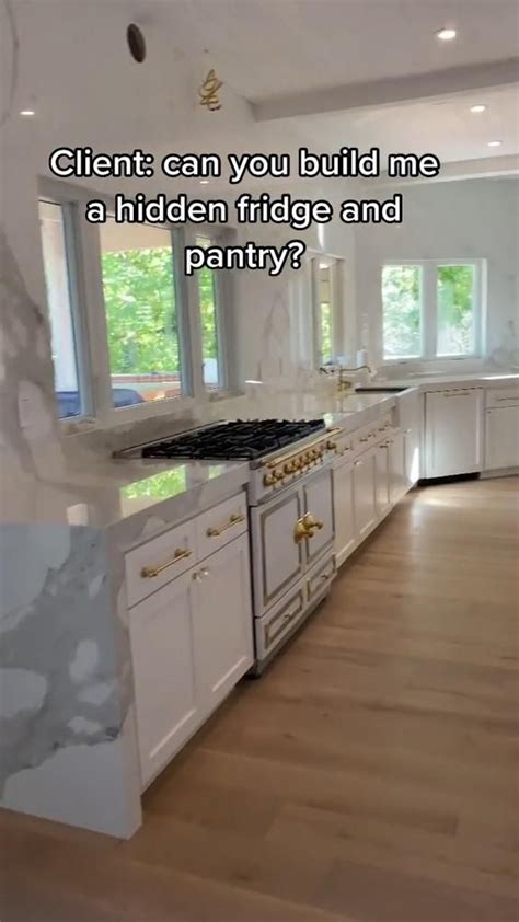 Hidden Fridge Modern Kitchen Design Kitchen Interior Design Decor Interior Design Kitchen