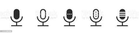 팟캐스트 아이콘입니다 마이크 아이콘입니다 팟캐스트 라디오 아이콘입니다 스튜디오 마이크 표지판 벡터 일러스트 레이 션 가수에 대한 스톡 벡터 아트 및 기타 이미지 Istock