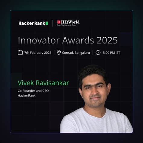 We Are Pleased To Announce That Vivek Ravisankar Ceo And Co Founder Of