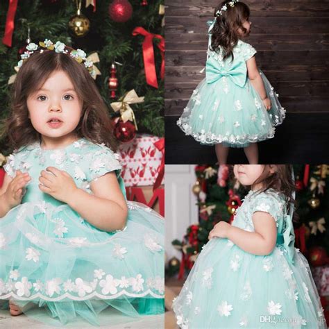 Adorable Mint Green Princess Flower Girl Dresses From Greatvip 91