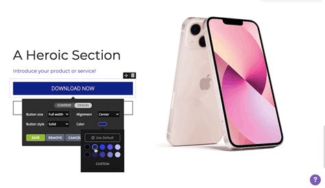 Change Button Color Strikingly Help Center