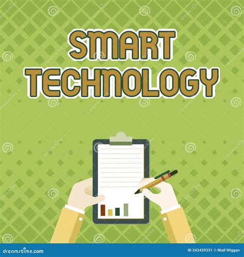 Handwriting Text Smart Technology Business Overview Gadgets Or Device That Has A Built In