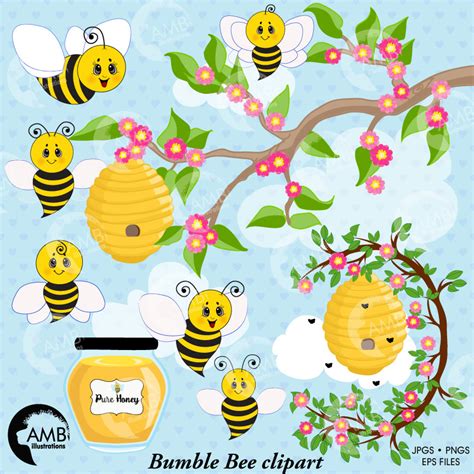 Bumble Bees Clip Art