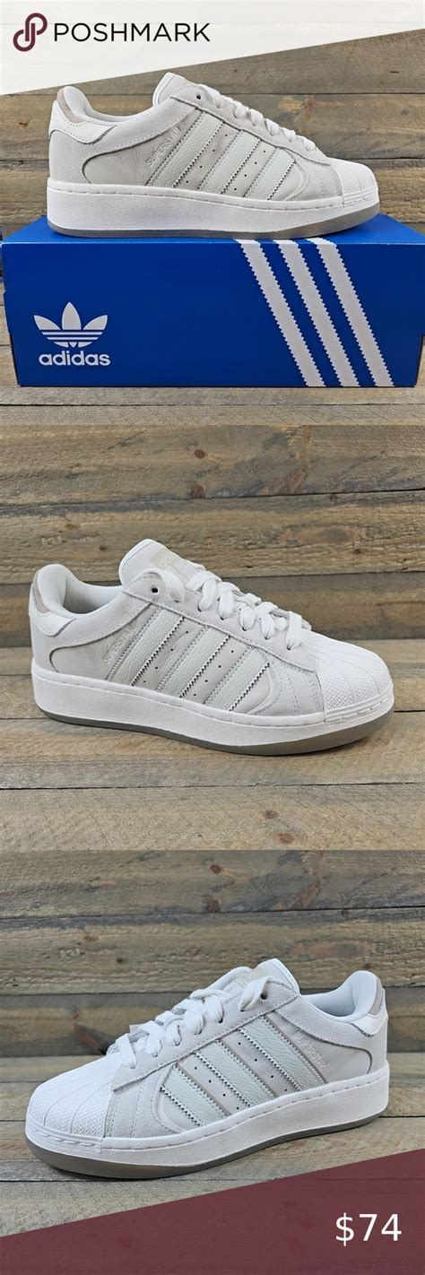 Adidas Womens Superstar Xlg Essence Shoes White Tint Wonder Beige