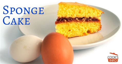 Sponge Cakes Cooksinfo
