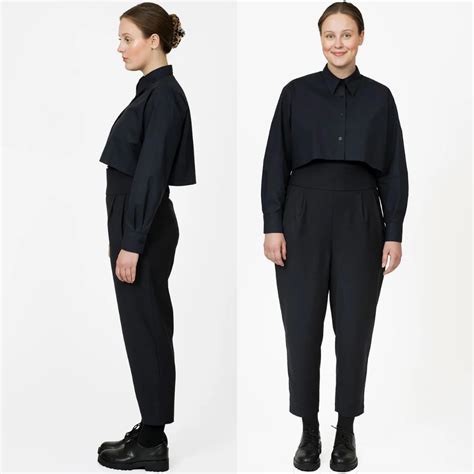 the assembly line pleated trousers sewing pattern xs l the