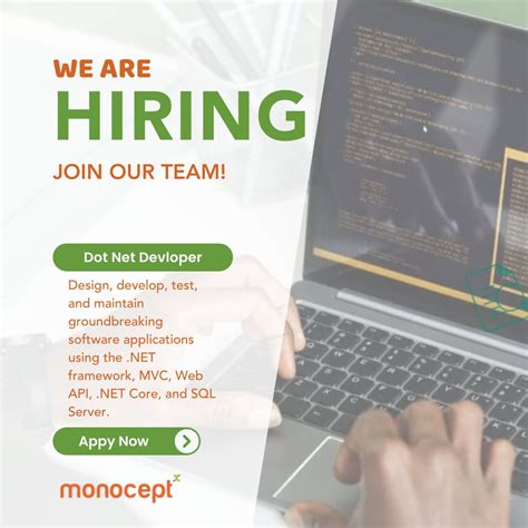 Monocept On Linkedin Hiring For Dotnet Developer Sse