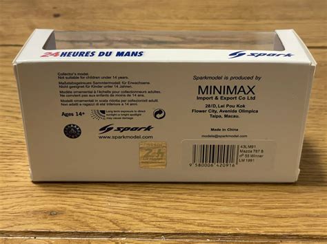 品 143 マツダ 787b フォルカー バイドラージョニー ハーバートベルトラン ガショー 1991年 ルマン24時間レース優勝