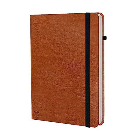 Buy Brown Customized PU Notebook Undated Diary A Size Notebook Journal Diary With Ruled