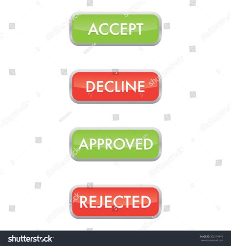 Accept Reject Button