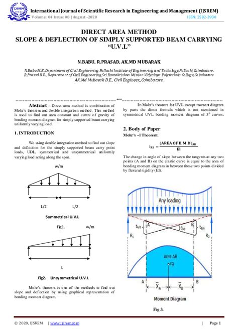 Deflection Formula For Simply Supported Beam With Uvl The Best