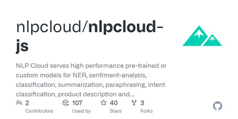 GitHub Nlpcloud Nlpcloud Js NLP Cloud Serves High Performance Pre Trained Or Custom Models