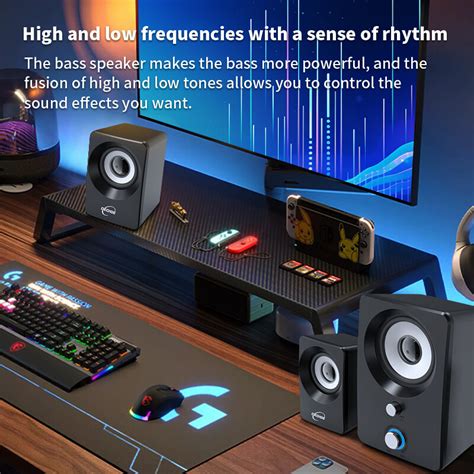 Badu Bg Мултимедия компютърни тонколони Домашен настолен лаптоп комбиниран субуфер Музика игри