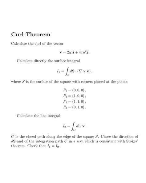 Solved Gradient Divergence And Curl Die The Curl Theorem B