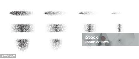 질감이 있는 그라데이션 그림자 및 도형 집합입니다 페이딩 점묘 음영 요소 컬렉션입니다 블랙 빈티지 점선 스텐실 효과 스팟 하프톤 노이즈 그레인 폼 팩 벡터 일러스트레이션