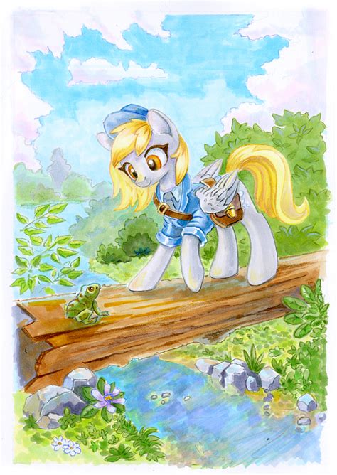 Дерпа с жабкой By Maytee Mlp Traditional Art Derpy Дерпи Mlp Art Minor