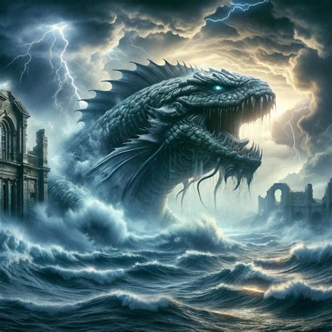 Premium Ai Image Leviathan Biblical
