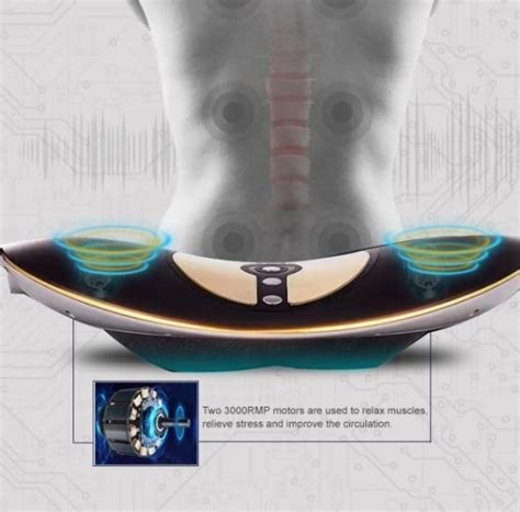 Electric Back Massager A Lumbar Care Device To Relax Traction
