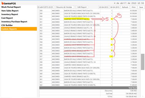 Create Item Sale Report V4 Question Sambaclub Forum