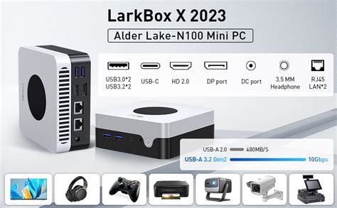 Chuwi Larkbox X Mini Pc 12gb Lpddr5 512gb Ssd Intel 12th Gen N100 Up To 3 4ghz