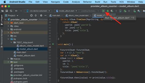 Flutter How To Run A Dart Program Without Running Simulator Emulator In Android Studio Stack