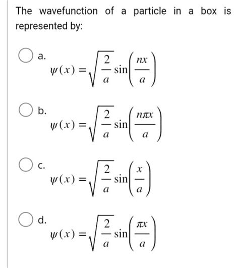 Answered The Wavefunction Of A Particle In A Box… Bartleby