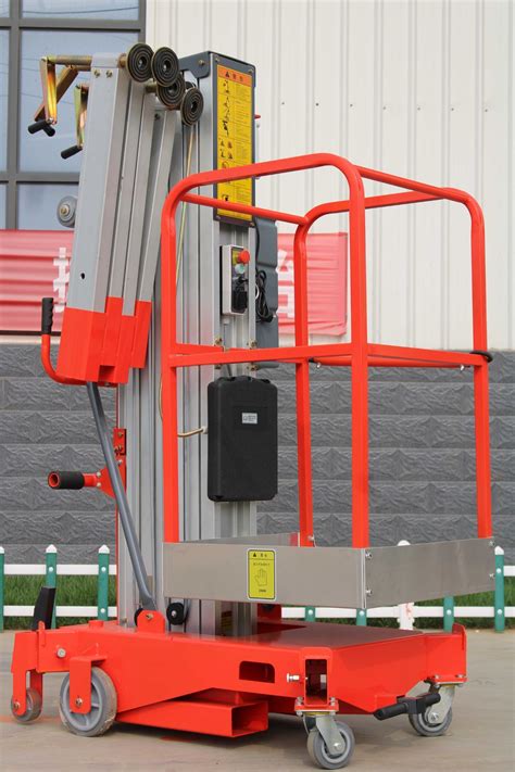 Man Lift Single Mast Towable Lifts 4 14m Man Lift Aerial Lift Aerial