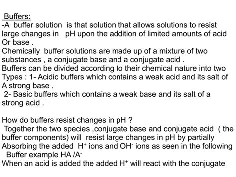 Buffer Solutions Definition Types And Preparation