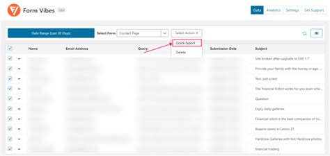 how to save elementor form submissions in database form vibes