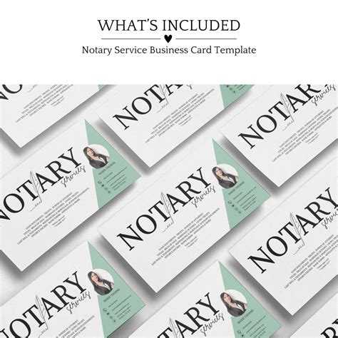Editable Notary Business Card Template Mobile Notary Design Canva Etsy