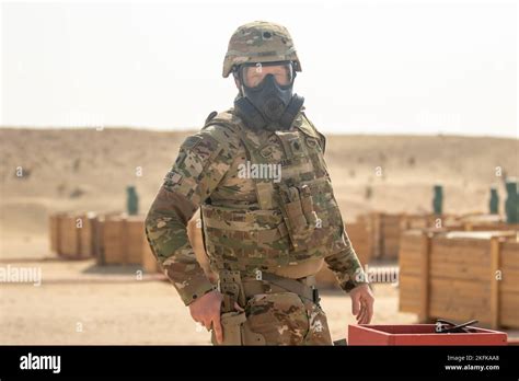 U S Army Soldiers From The 35th Infantry Division Conduct M17 And M4 Individual Weapons