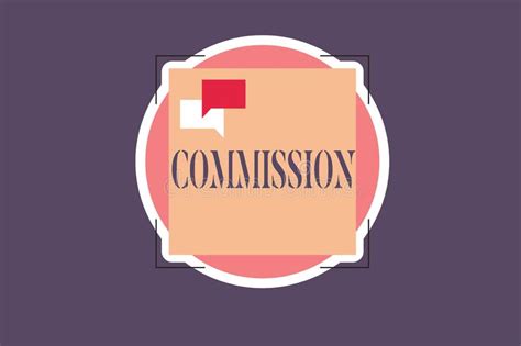 Conceptual Hand Writing Showing Commission Business Photo Text