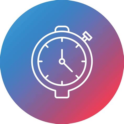 Stopwatch Line Gradient Circle Background Icon 16859535 Vector Art At Vecteezy