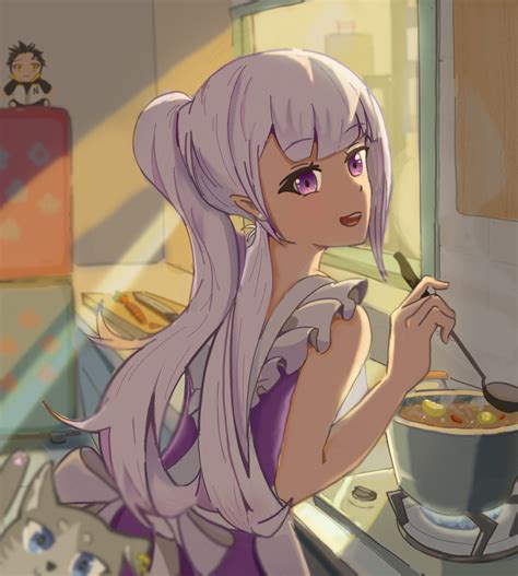 Emilia Rezero Kara Hajimeru Isekai Seikatsu Image By Pixiv Id