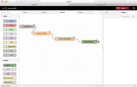 Node Red Sensors Store Data In Mongodb Database And Exploring