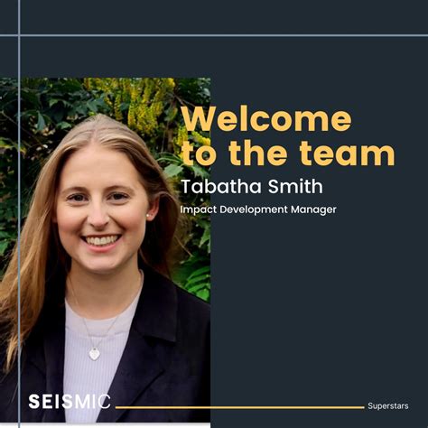 Seismic On Linkedin Were Excited To Announce That Tabatha Smith Has